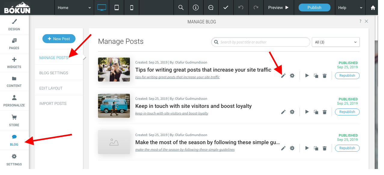 How To Add A Blog B kun Help Center