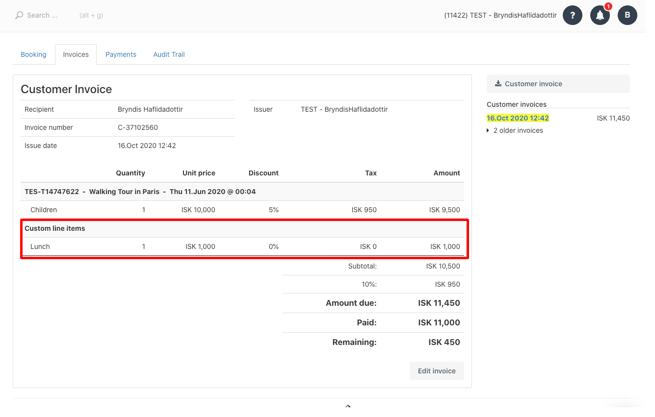How To Add Line Items To Bookings B kun Help Center